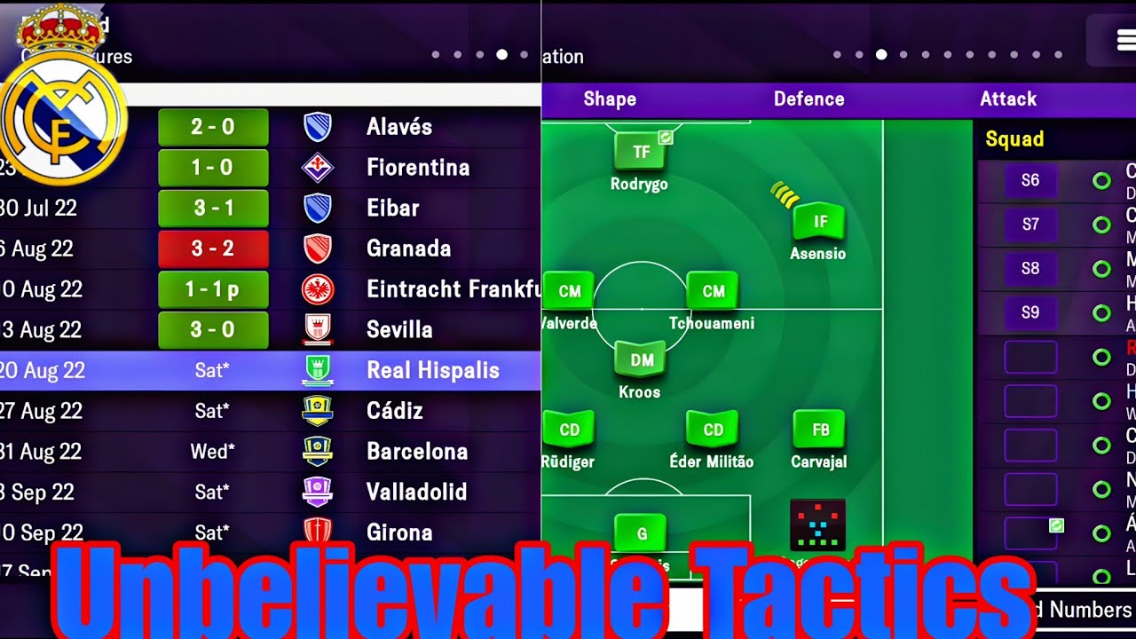 FM23 Mobile Best Tactics - Unbelievable Tactics - Football Manager 23 ...