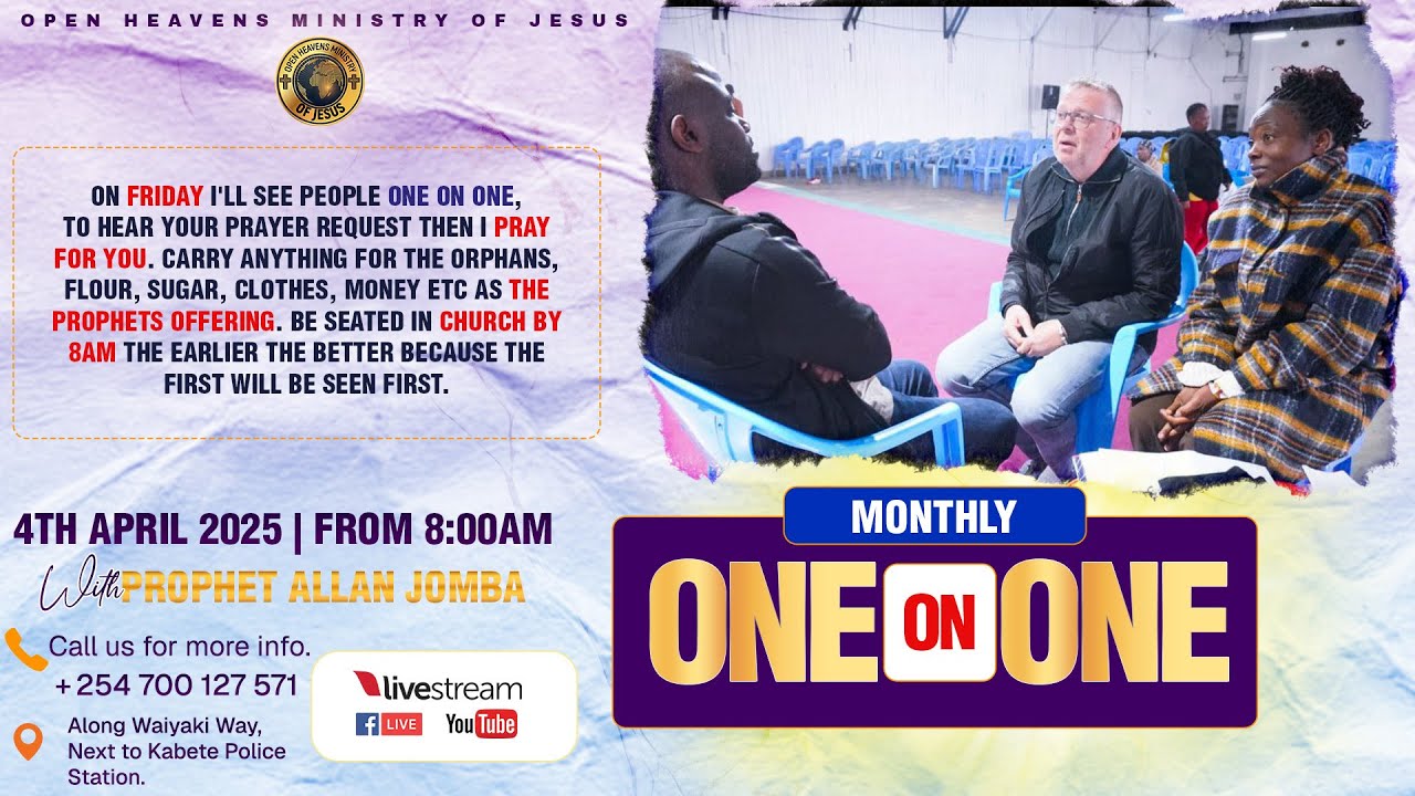 MONTHLY ONE ON ONE SERVICE 04/4/2025 - YouTube