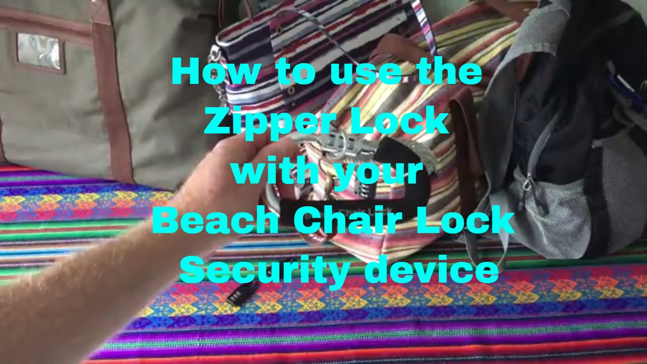 Beach Bag Lock - Demo of Zipper Bag Lock for Beach, Pool, Cruise Ship ...
