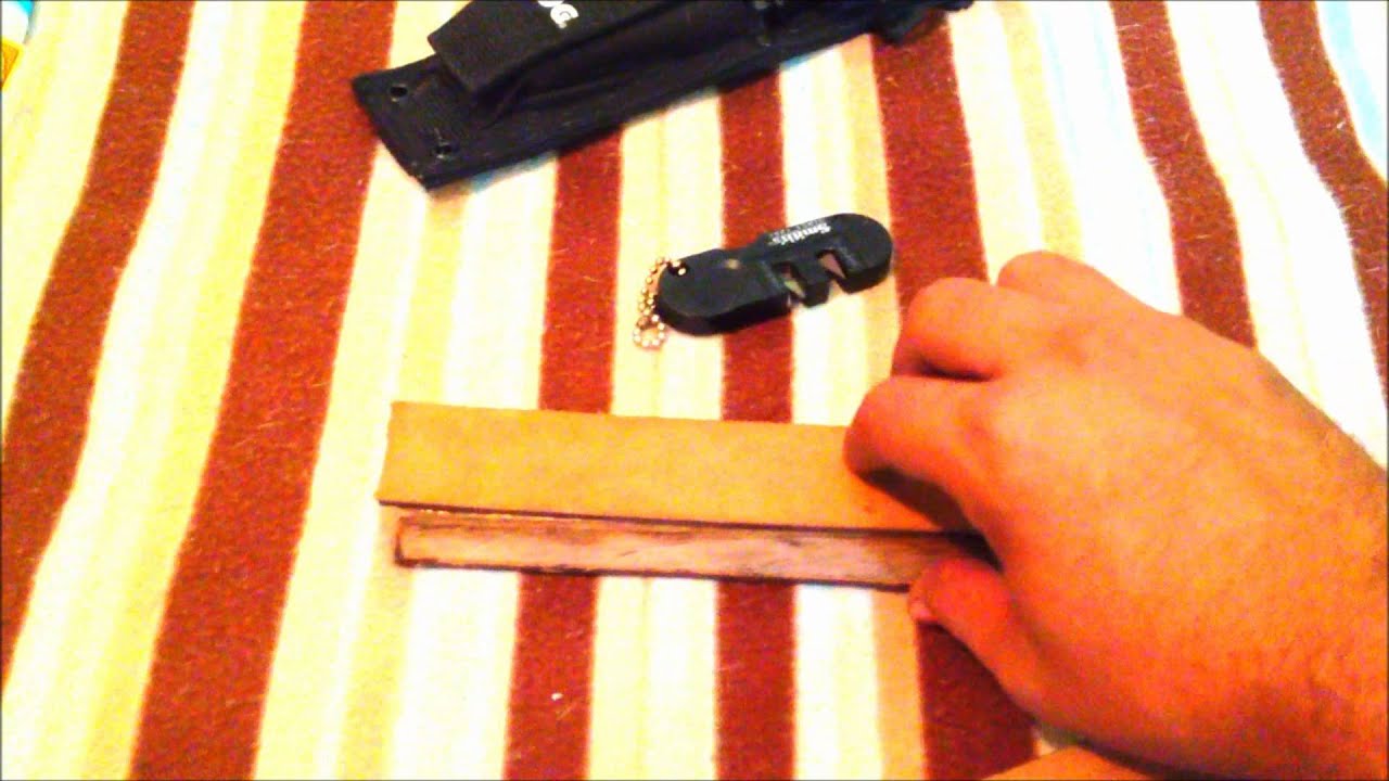 How To Make Cheap Leather Knife Strop For Under $5 - YouTube