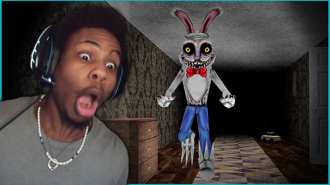 GIANT RABBIT MAN BROKE INTO MY HOUSE (MR. Hopp's Hunting Hour) - YouTube