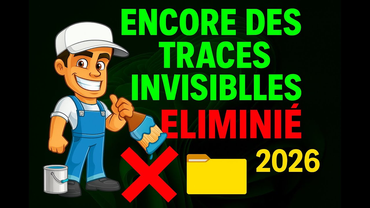 Les TRACES INVISIBLES garder par windows 11 sans ton accord nettoyé ...