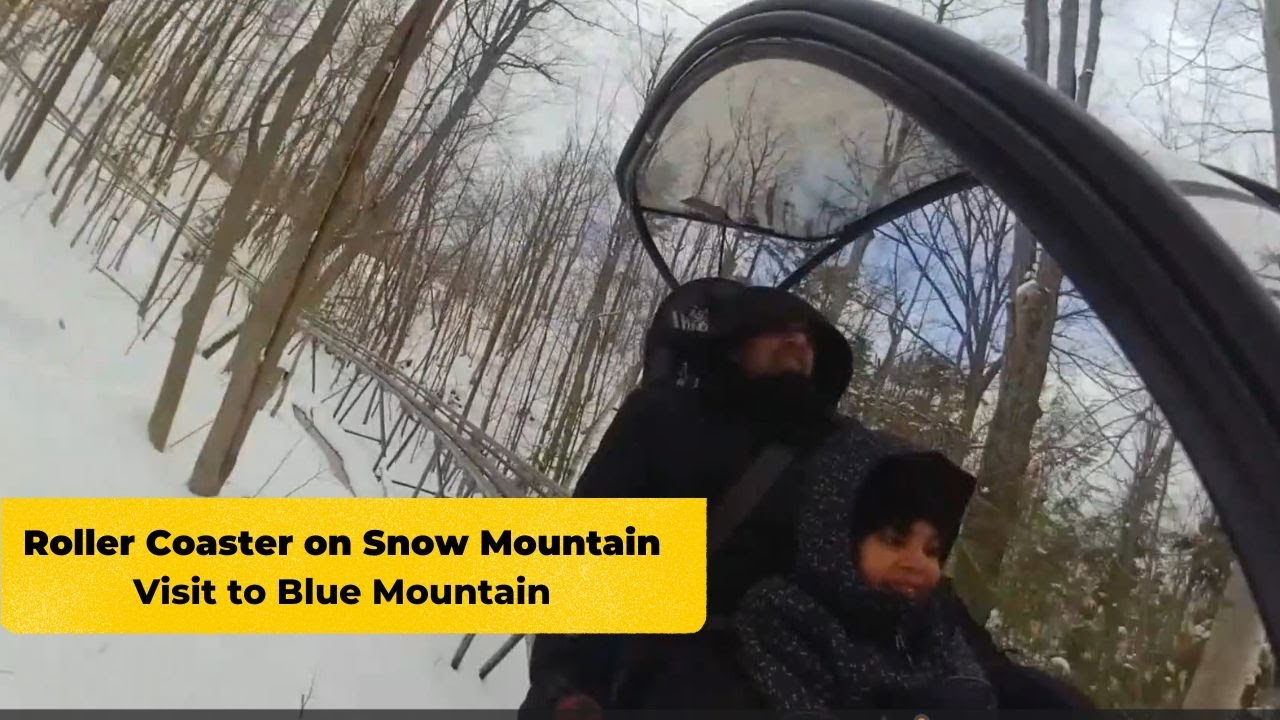 Visit to Blue Mountain|| Roller Coaster on snow mountain ||Place to ...