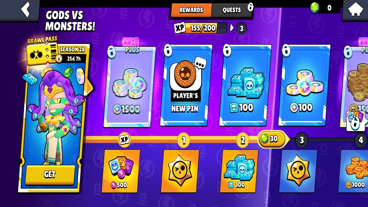 WOOOW! NEW BRAWL PASS REWARDS!!!!🎁- Brawl Stars Free Gifts - YouTube