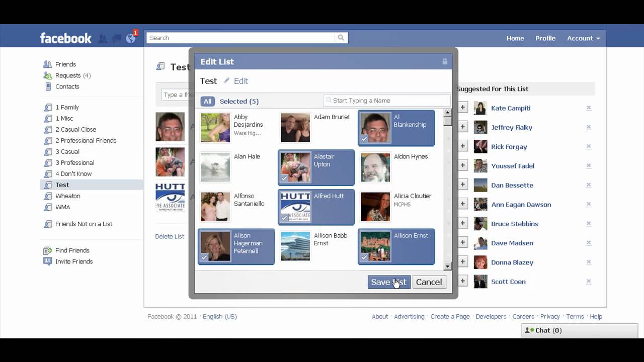 How to create Facebook Friend Lists and use them for privacy - YouTube