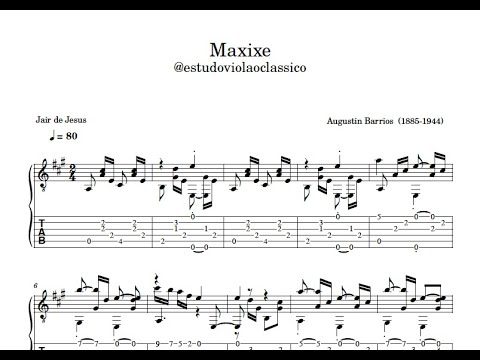 Maxixe de Agustín Pío Barrios - Mangoré. - YouTube