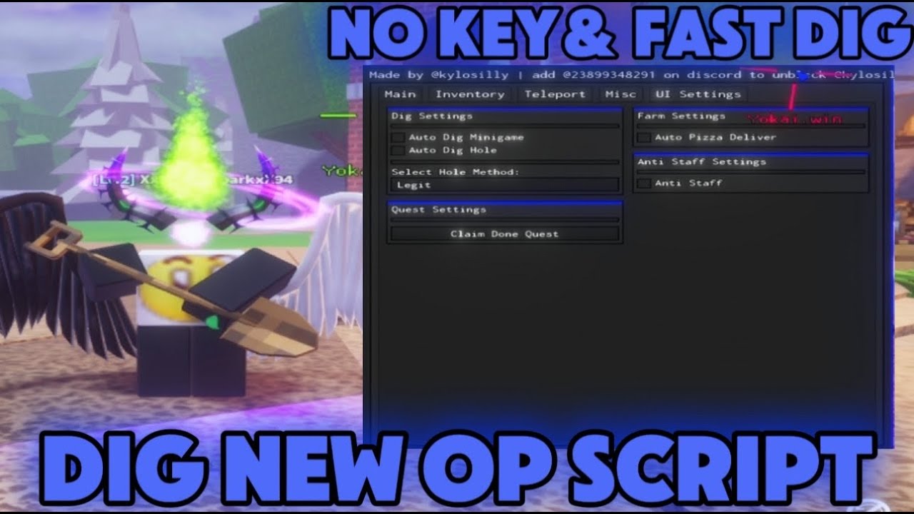 *OP* Dig Script | keyless - [ AUTO DIG MINIGAME, AUTO HOLE, AUTO PIZZA ...