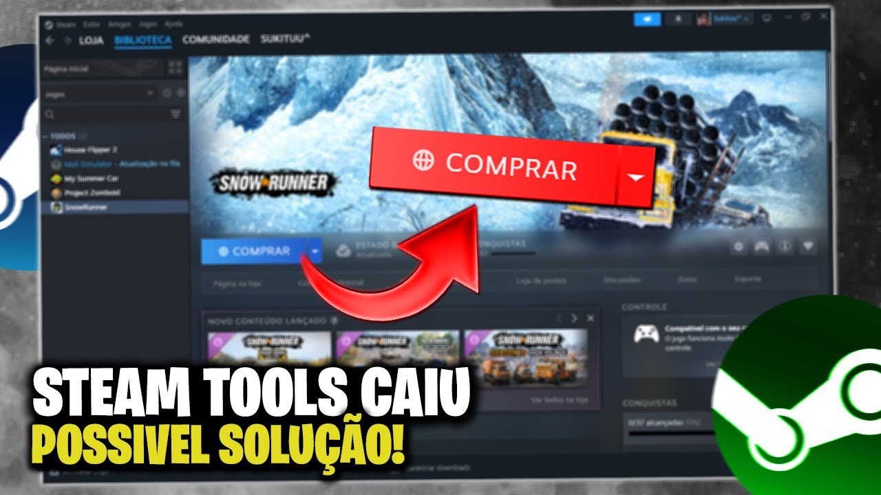 STEAM TOOLS CAIU?? - POSSIVEL SOLUÇÃO PARA COMPRAR SEUS JOGOS! - LUA ...