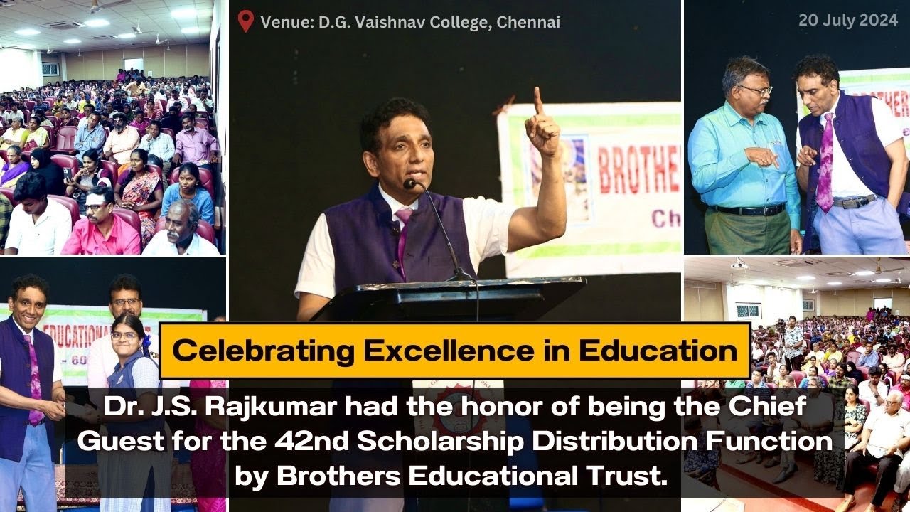 Dr. J.S. Rajkumar at D.G. Vaishnav College - YouTube