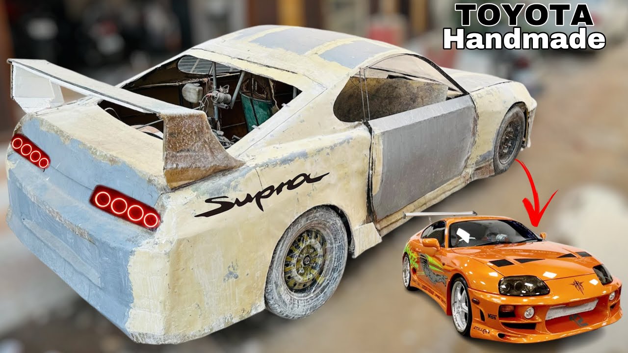 Making TAIL LIGHTS of Our Toyota Supra MK4 | what colour to paint on ...