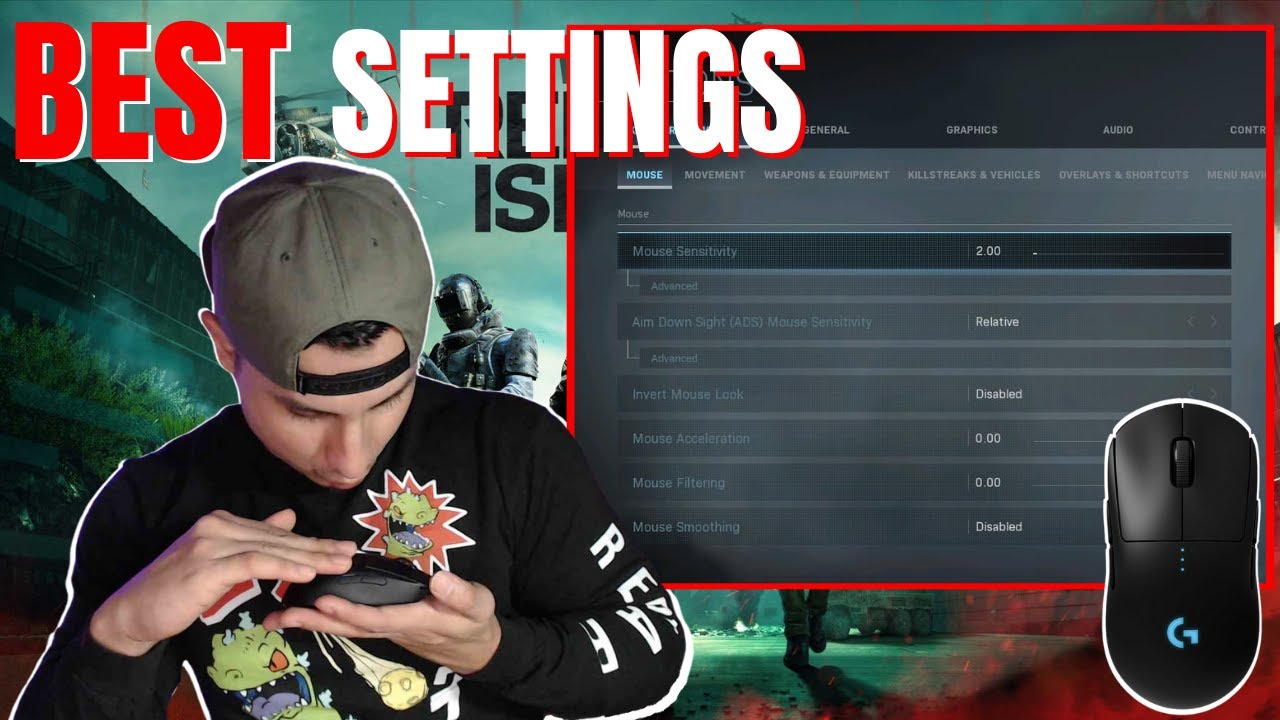 Best mouse settings for CALL OF DUTY WARZONE - YouTube