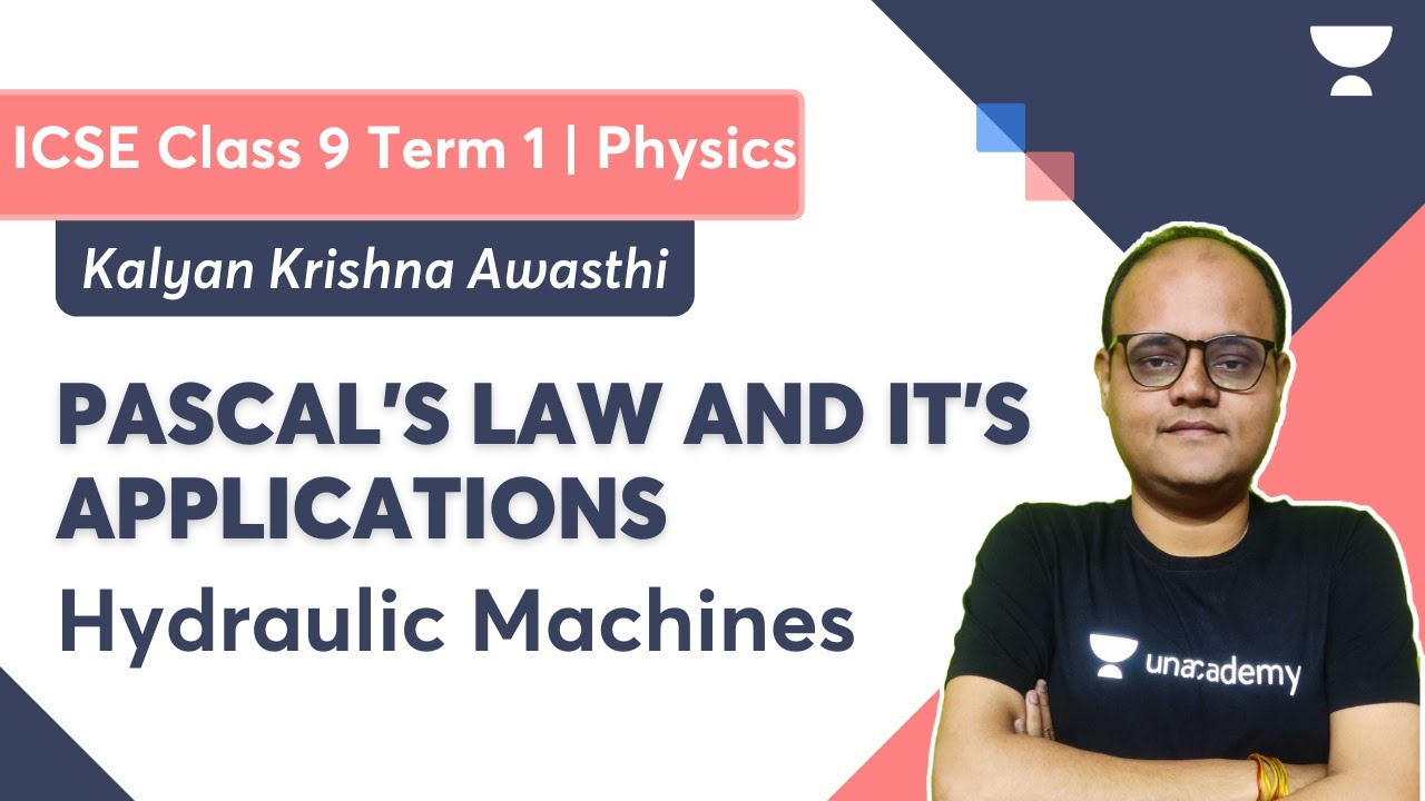 Pascal's Law and It's Applications I Hydraulic Machines | ICSE Class 9 ...