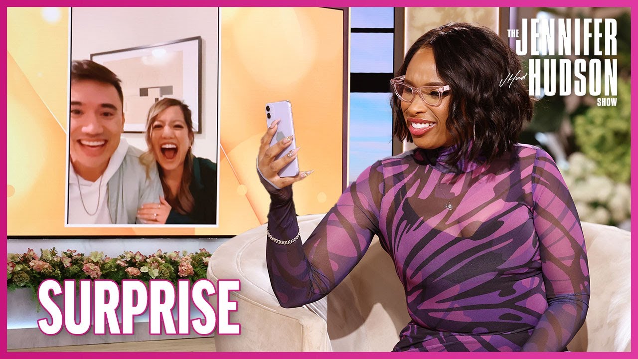 Jennifer Hudson Surprises Couple on FaceTime | Happy Place in Your Face ...