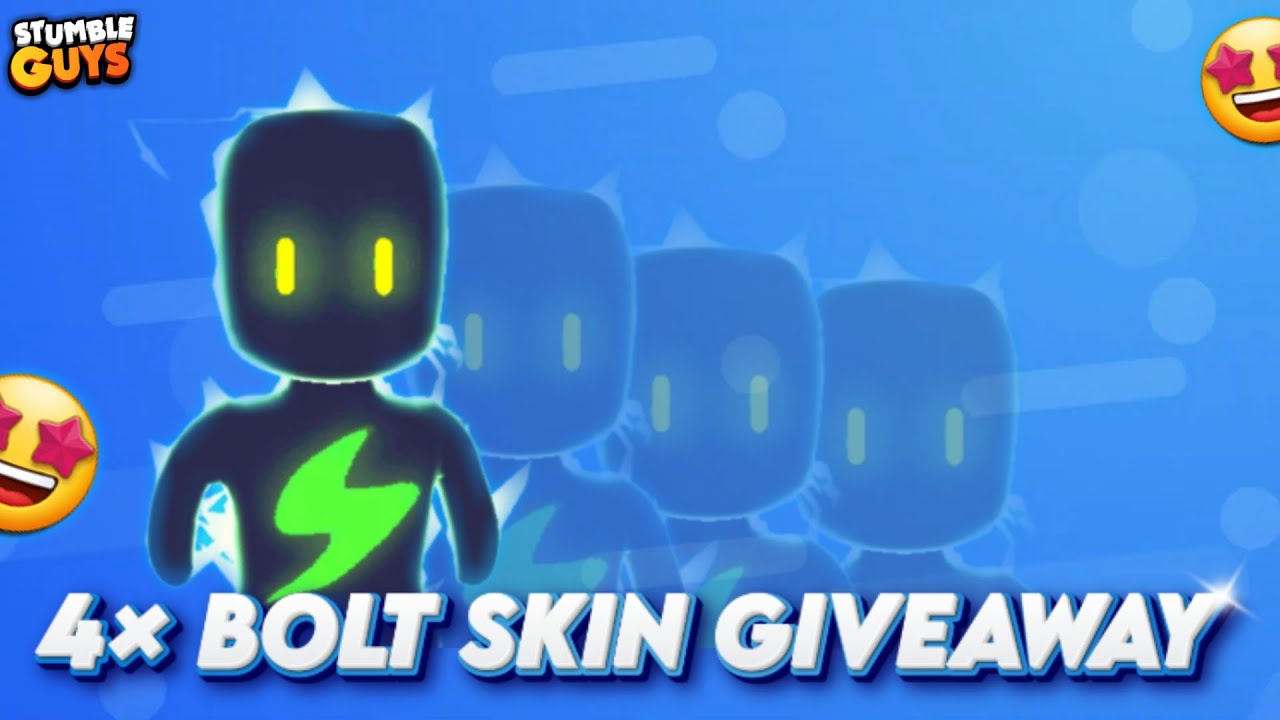 4× Special Bolt Skin Giveaway | Stumble Guys Live ⚡ - YouTube