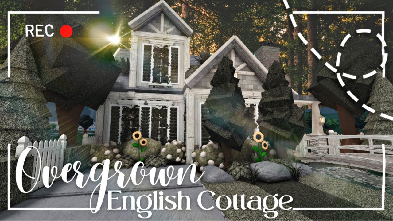 [ roblox bloxburg ] 💫 overgrown english cottage - 47k! | ꒰ exterior ...