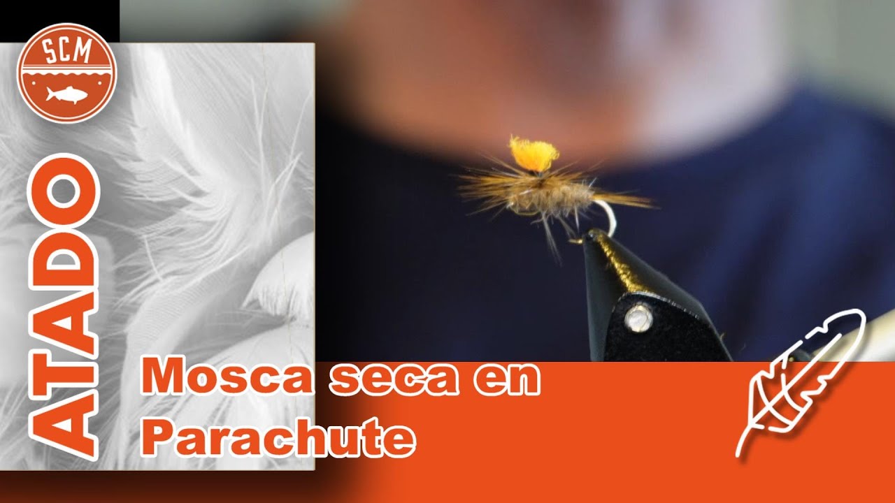 Atando una mosca seca estilo parachute para la pesca con mosca - YouTube