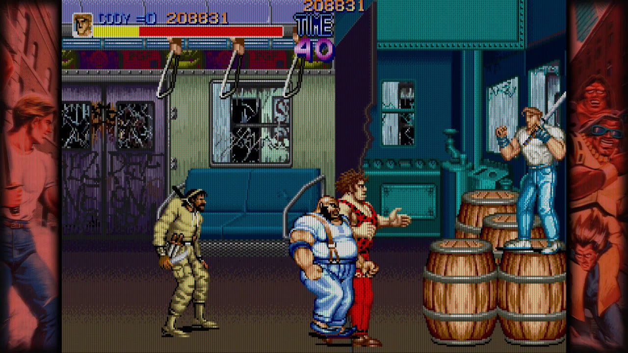 Final Fight Subway Train Easy Ending - YouTube