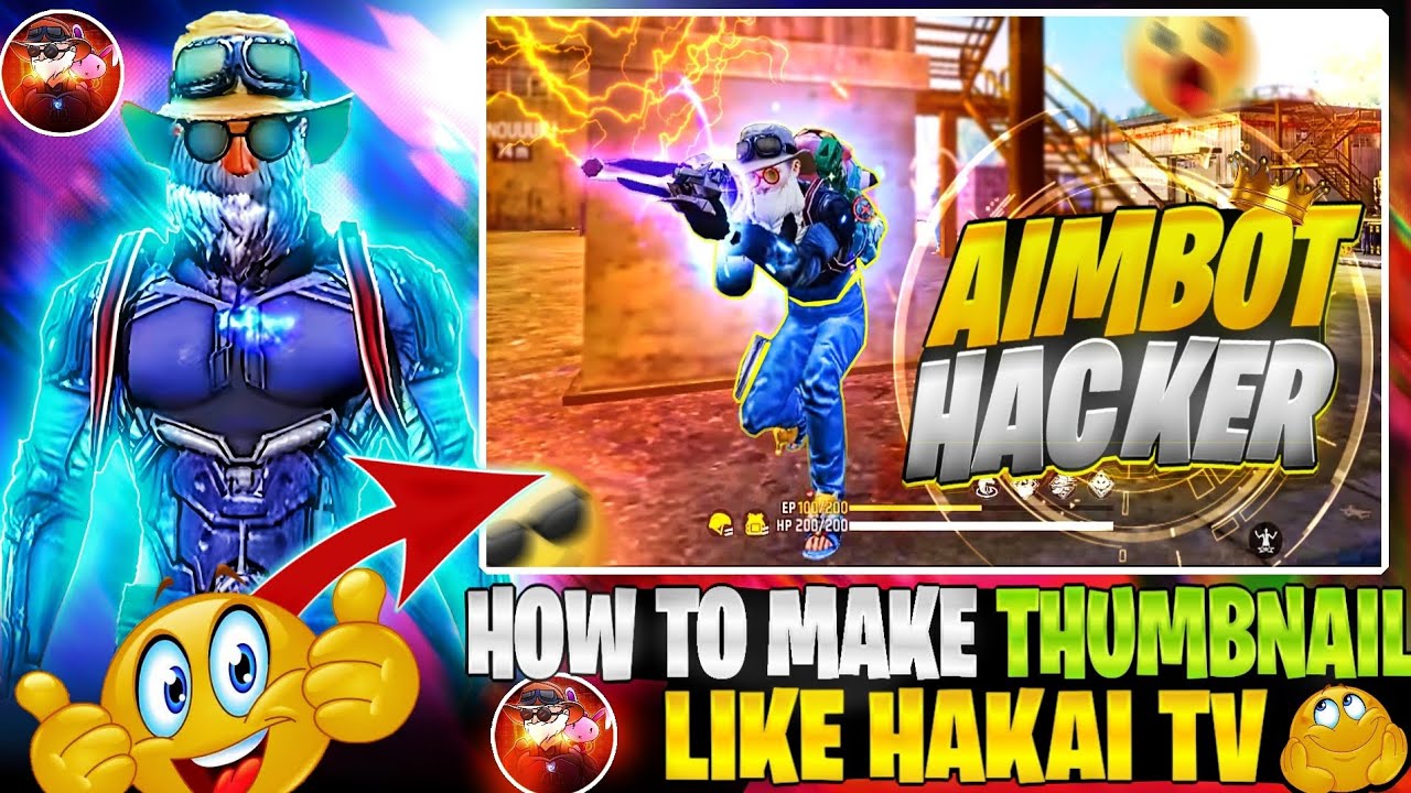 How to make thumbnail like hakai tv free fire best thumbnail || Garena ...