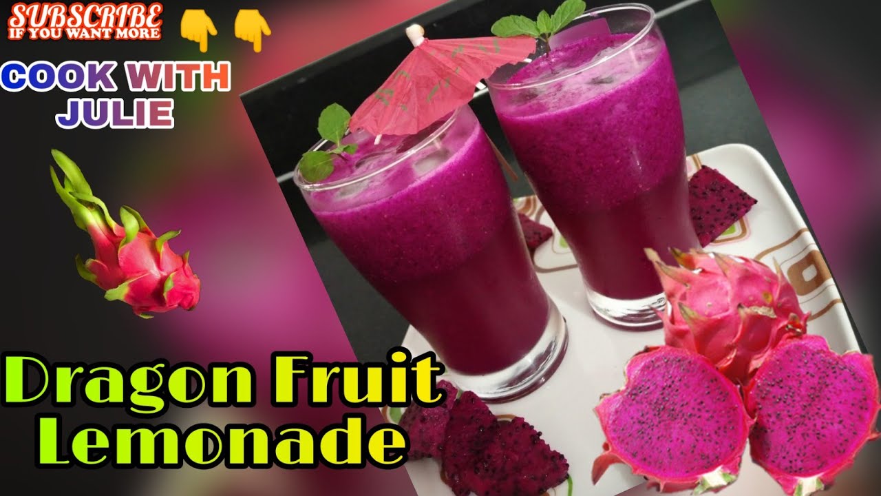 Refreshing Dragon Fruit Lemonade - YouTube