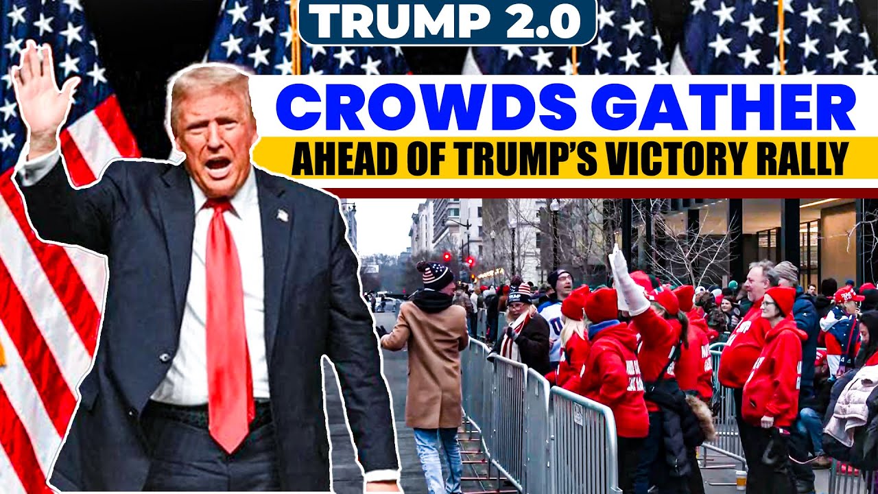 Live: Crowds gather at Capital One Arena ahead of Trump’s victory rally ...