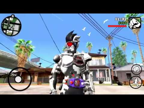 Kamen Rider Genm Dangerous Zombie Skin | GTA San Andreas Android - YouTube