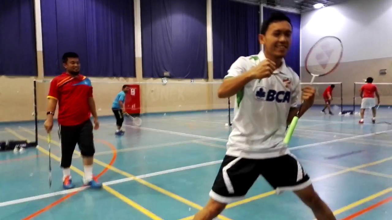 Player Football is Playing Badminton - YouTube