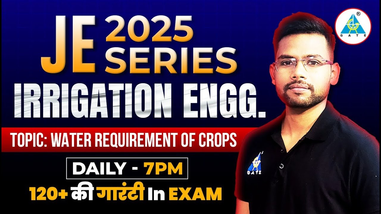 Irrigation engineering (Water Requirement of crops) - YouTube