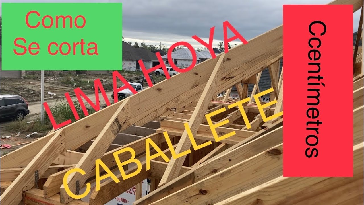 COMO CORTAR LIMA HOYA DE TECHO /HIP O VALLEY - YouTube