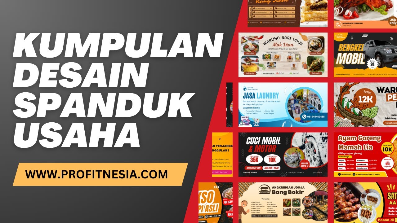 Kumpulan Contoh Desain Spanduk Usaha Terkeren | Cocok Untuk Ide ...