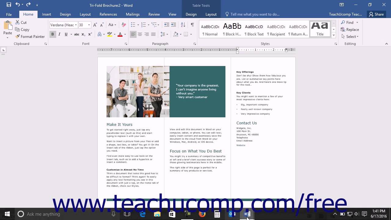 Word 2016 Tutorial Opening a Copy of a Document in a New Window ...