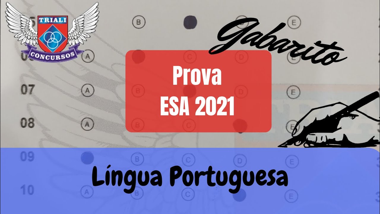 PROVA ESA 2021/2022 - PORTUGUÊS - YouTube
