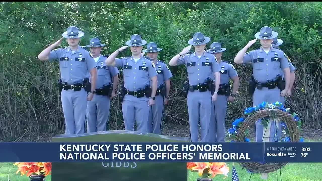 Kentucky State Police honors fallen troopers - YouTube