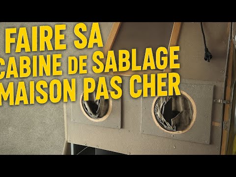Cabine de sablage DIY maison 40€ FACILE ( sableuse , pistolet à sabler ...