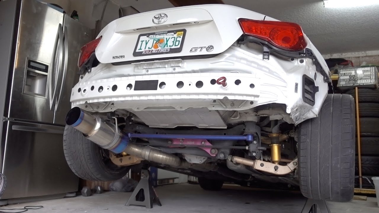 Turbo FRS Titanium Straight Pipe Exhaust - YouTube