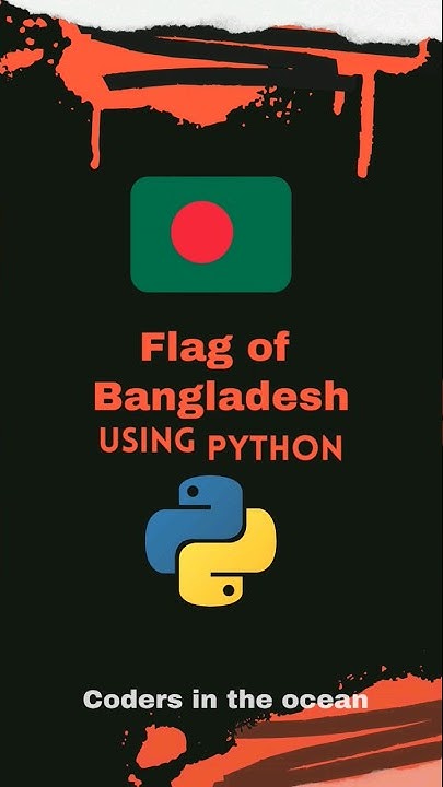 Drawing the flag of Bangladesh with #Python #Turtle #ytshorts - YouTube