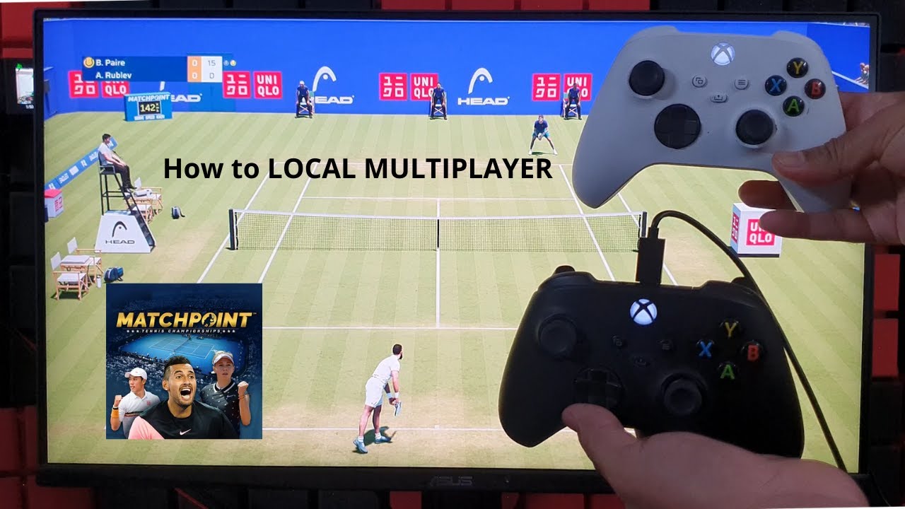 How to PLAY local multiplayer with your friend in MATCHPOINT - XBOX/PS4 ...