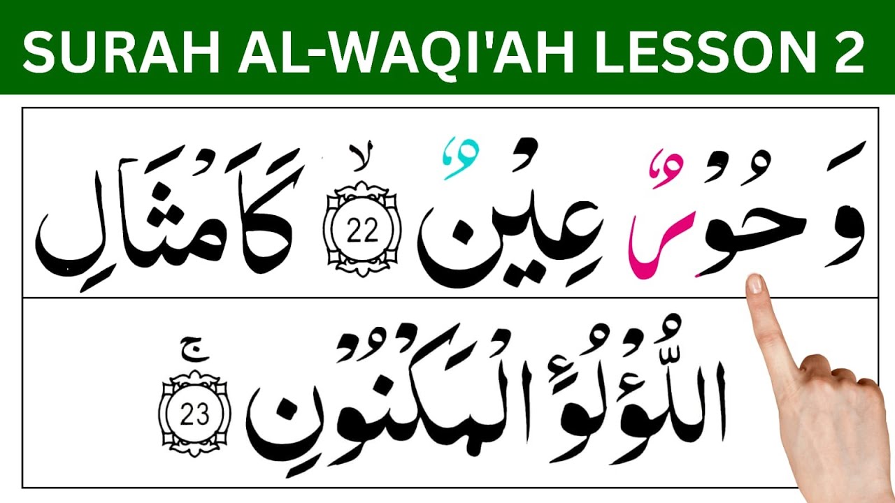 Surah Al-Waqi'ah Lesson 2 / Surah waqiah / Noor Ul Quran Daily - YouTube