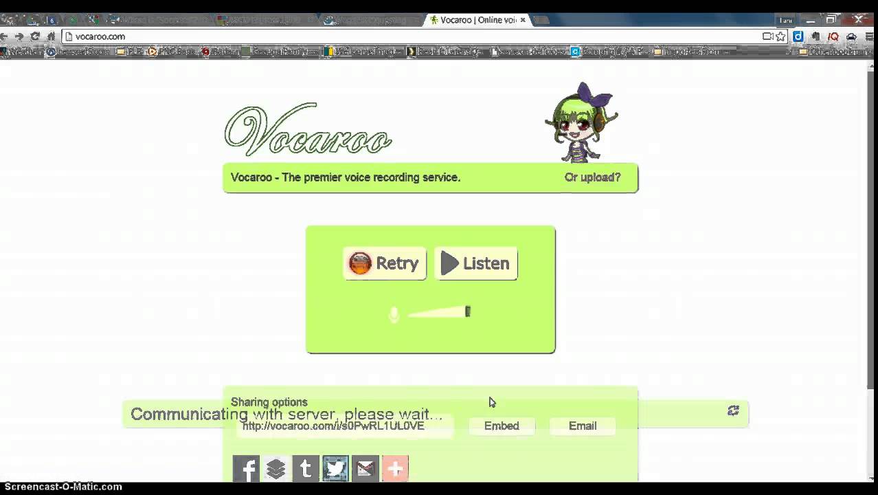 How to create and add your Vocaroo - YouTube