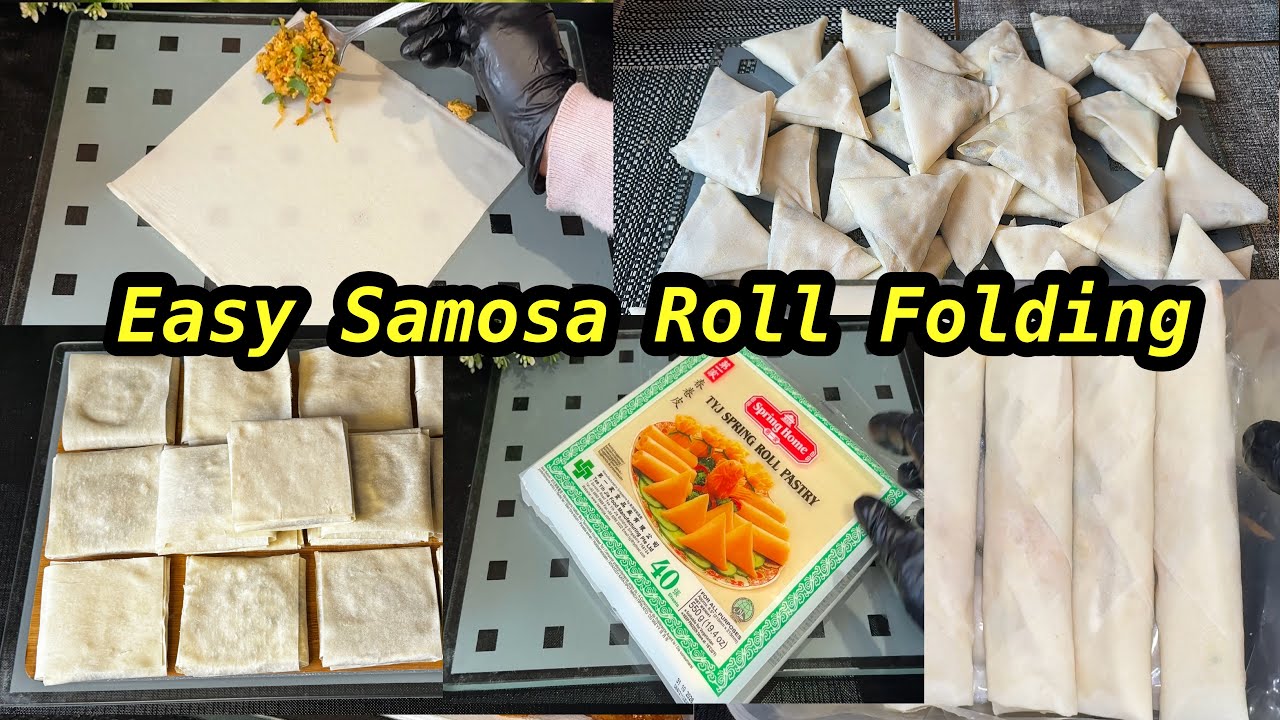 How to make Samosa Folding | Easy Samosa Folding Technique | samosa ...