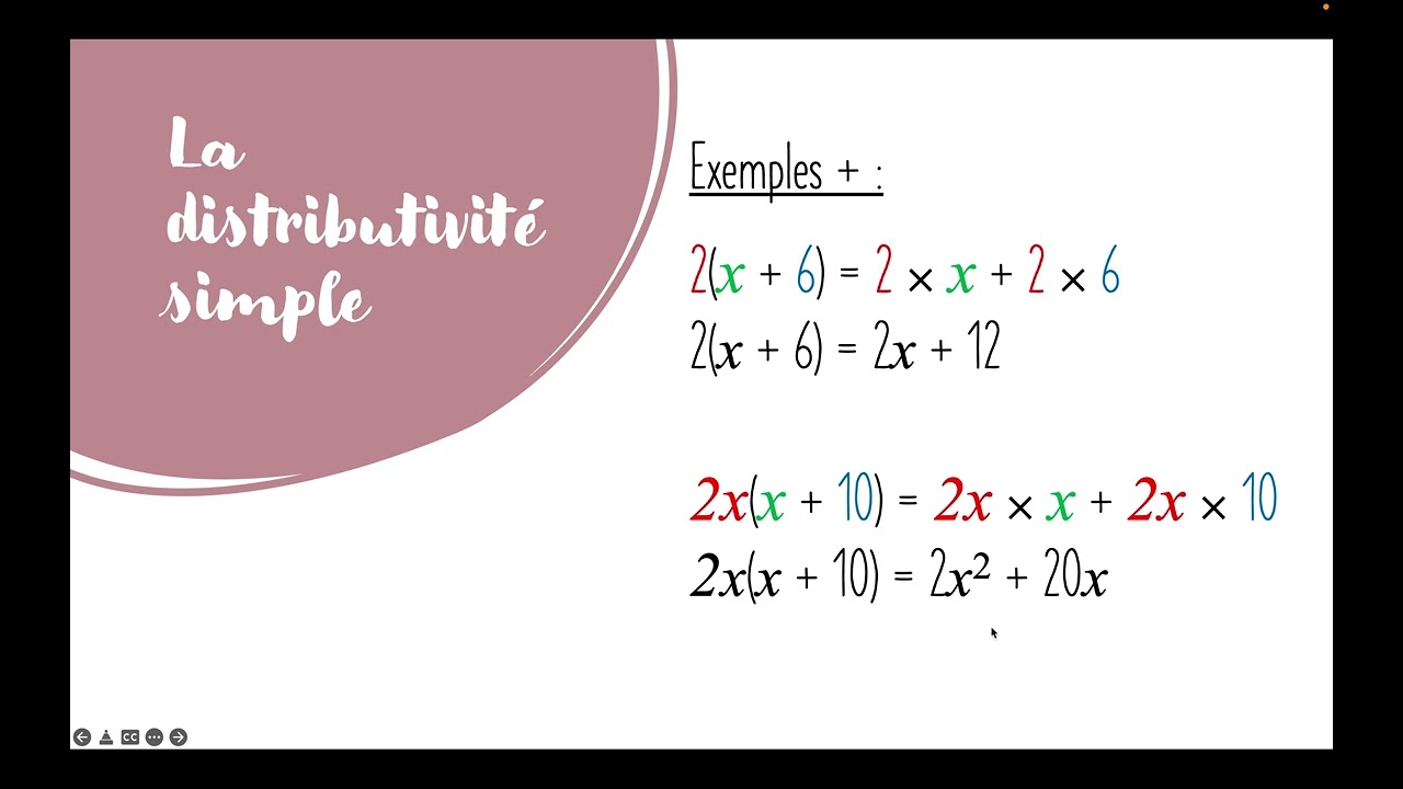4ème - Utiliser la distributivité simple - YouTube