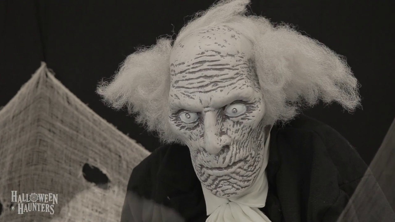 Halloween Haunters | Scary Old Butler with Serving Plate - YouTube