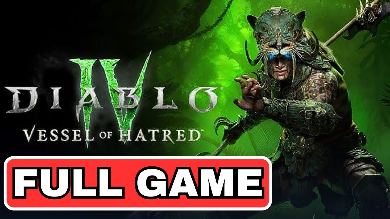DIABLO 4 Vessel of Hatred FULL GAME (Spiritborn) Gameplay Walkthrough (PS5) No Commentary - YouTube