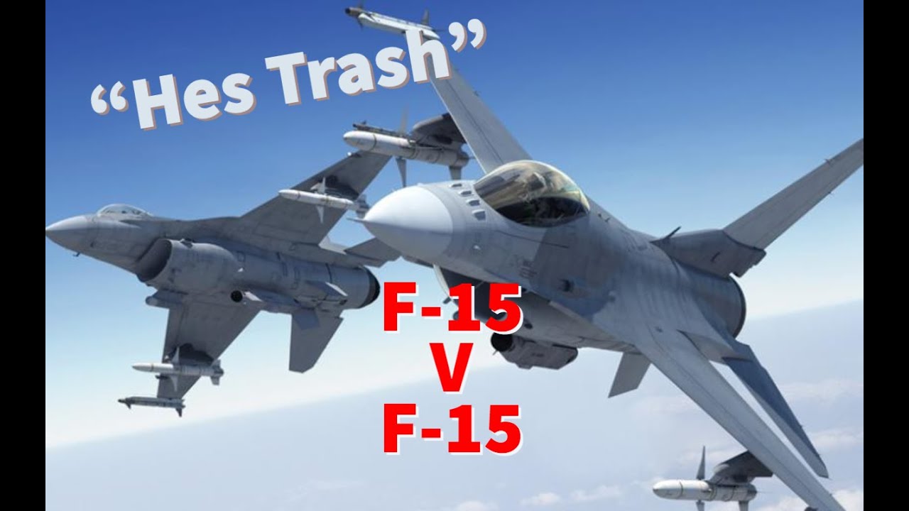 F-15 VS F-15 dogfight (vrc desert airbase) - YouTube