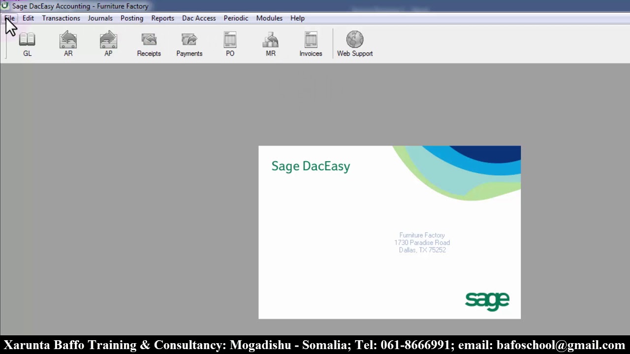 Sage DacEasy #1 Introduction, Af-Somali - YouTube