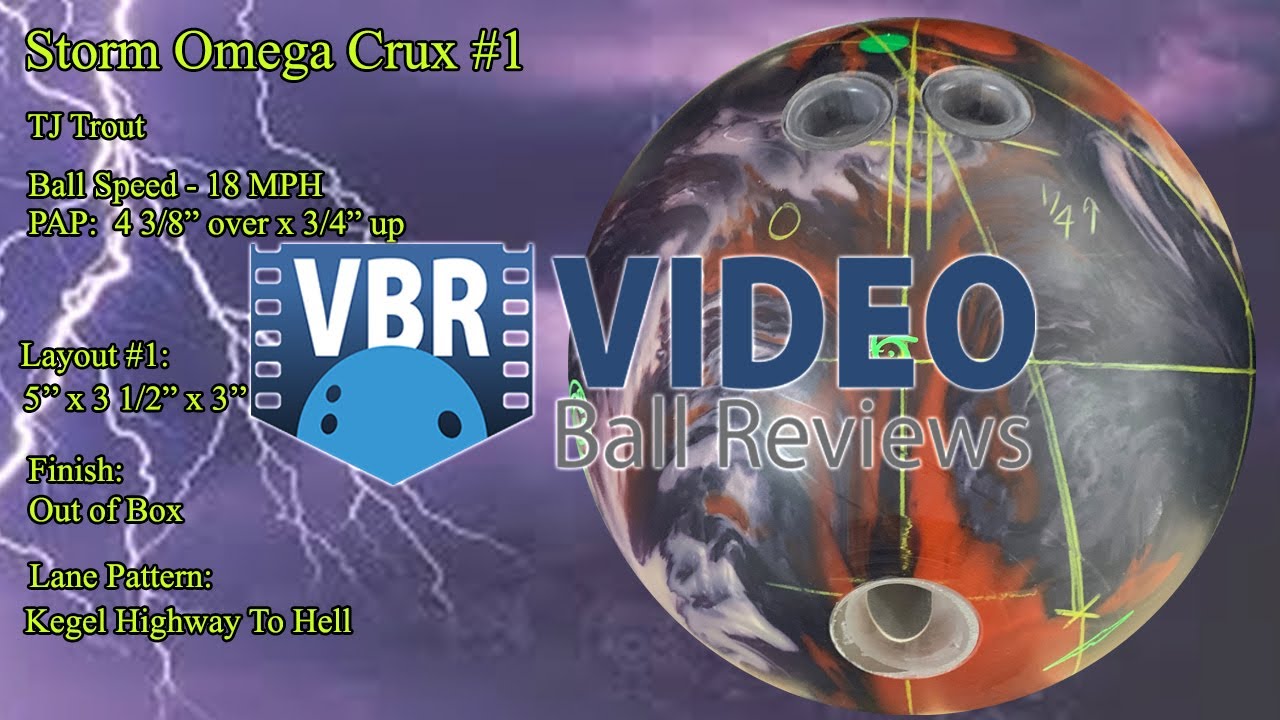 Storm Omega Crux Bowling Ball Reaction Video Ball Review {vs} Crux ...