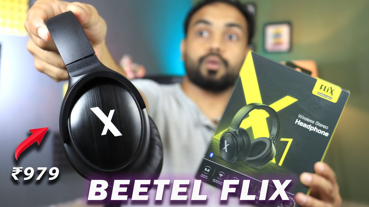 Flix (Beetel X1 Bluetooth Wireless On Ear Headphones With Mic (Black ...