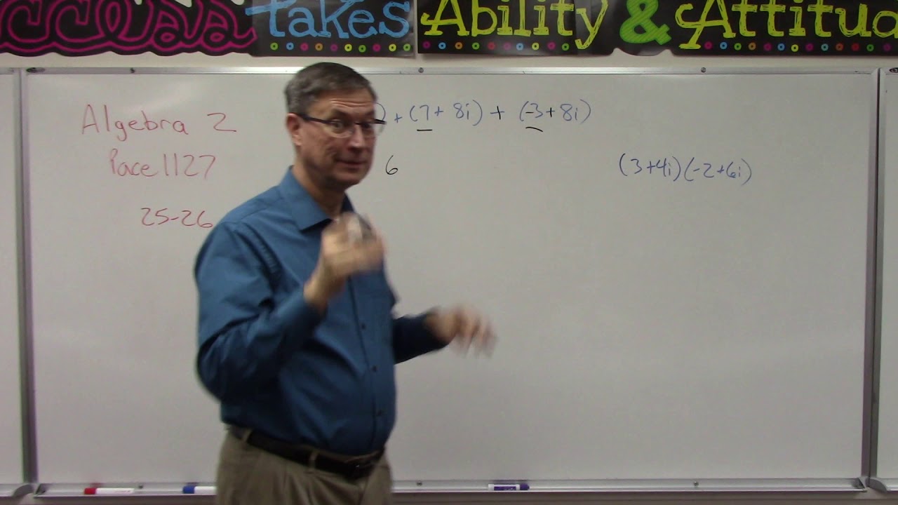 Algebra 2 1127 p. 25-26 - YouTube