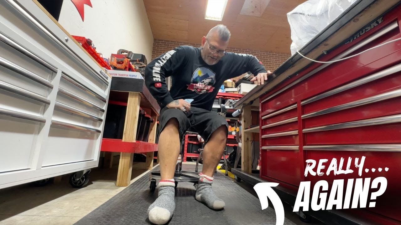 STUCK Hobbling Around The Shop Today. DOWN TIME - YouTube
