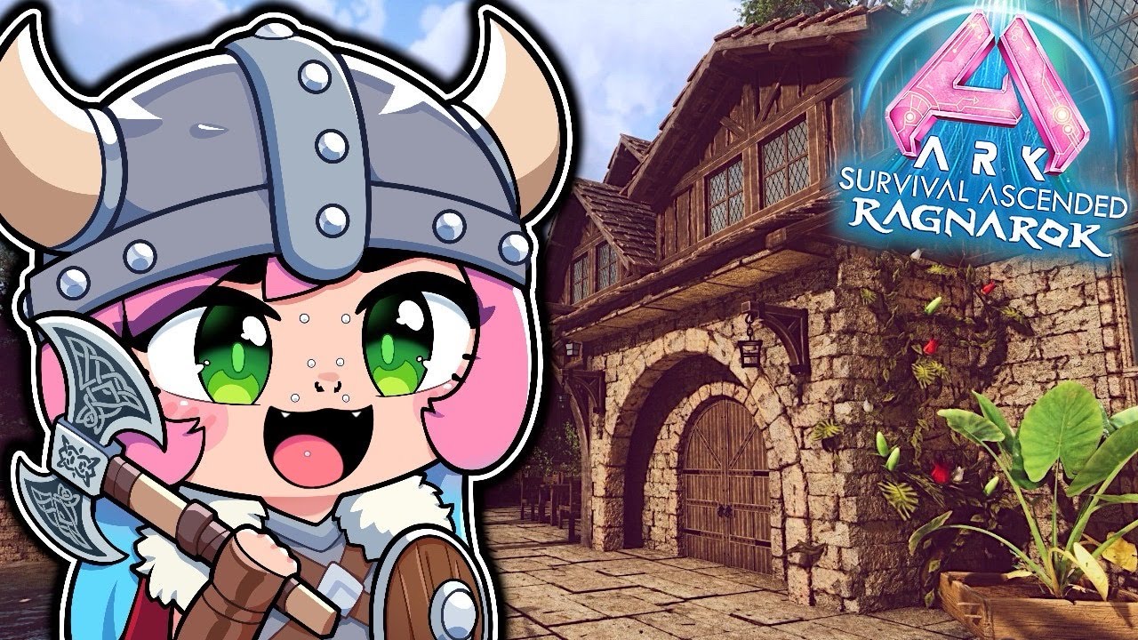 Building my MOST Medieval ARK Home Yet!!! ARK Ragnarok Base Build - YouTube