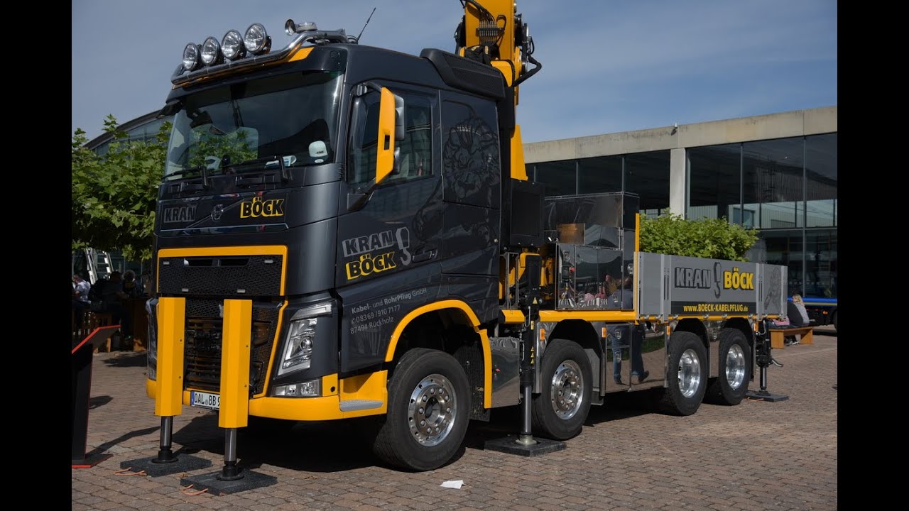 Volvo FH540 8x4 - Effer 955 - Böck Kran - YouTube